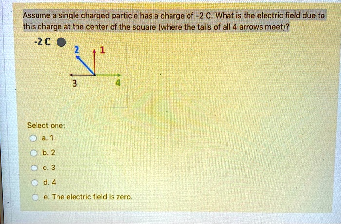 SOLVED: Assume a single charged particle has a charge of -2 C. What is ...