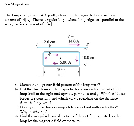 5 magnetism the long straight wire ab partly shown in the figure below ...