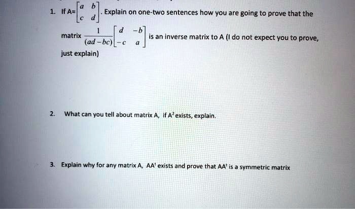 ifa explain on one two sentences how you are going to prove that the ...