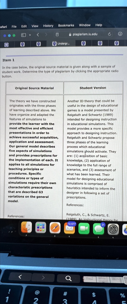 SOLVED: Item 1 In the case below, the original source material is given along with a sample of ...