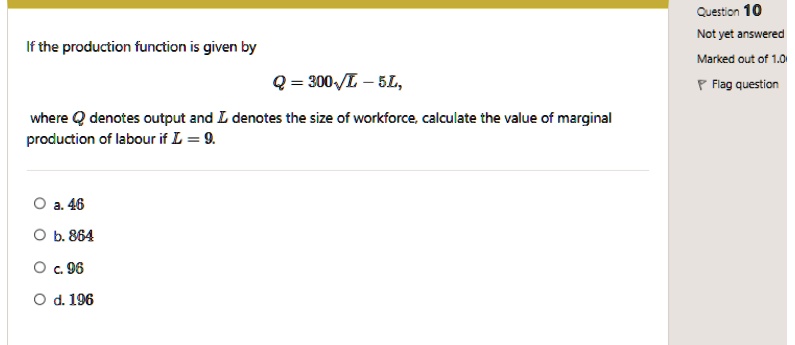 SOLVED: Please assist on this: Question 10 Not yet answered Marked out ...