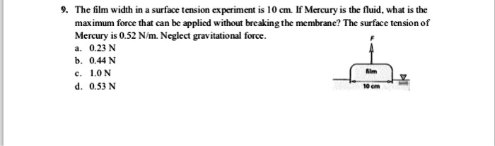 thc film width in surfxcc icnsion cxpcriment is 0 cm if mcrcury is thc ...