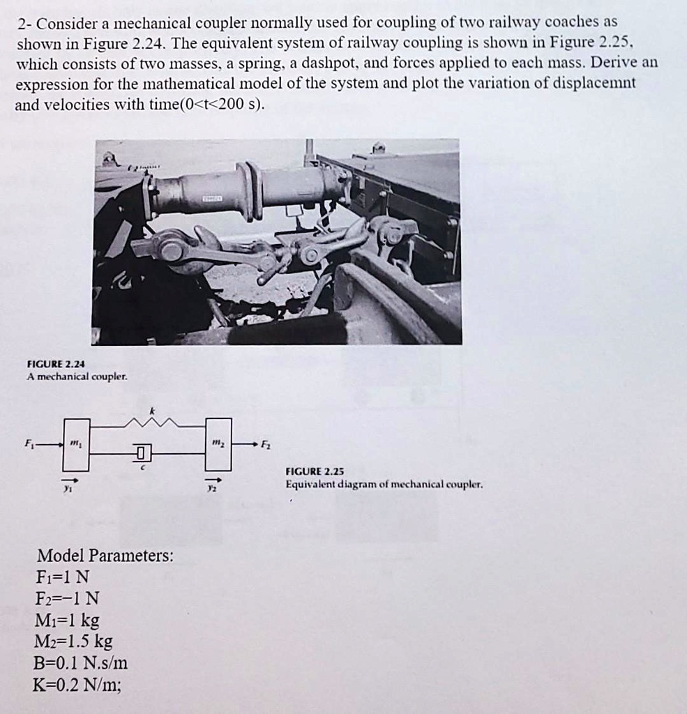 2- Consider a mechanical coupler normally used for coupling of two ...