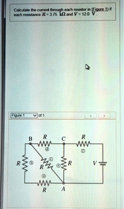 SOLVED: a)Calculate the current through resistors a,b,c,d,e, and fb) what is the potential ...