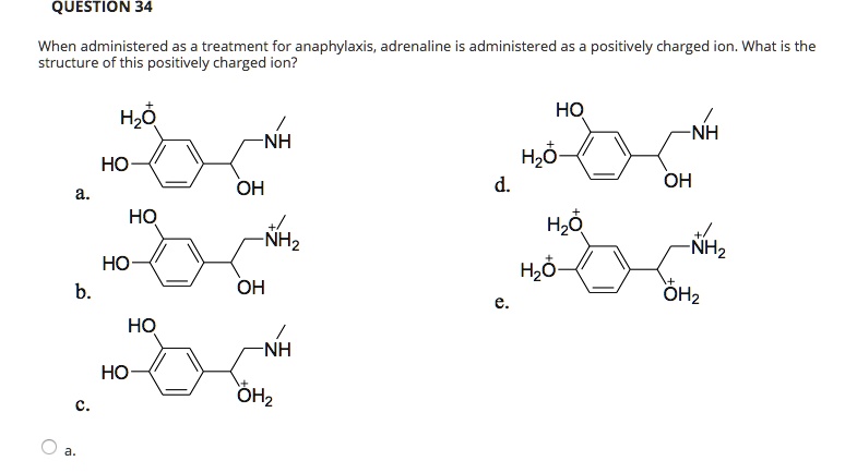 SOLVED: QUESTION 34 When administered as treatment for anaphylaxis ...