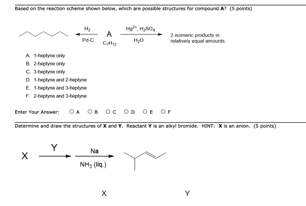 Based on the reaction scheme shown below, which are p… - SolvedLib