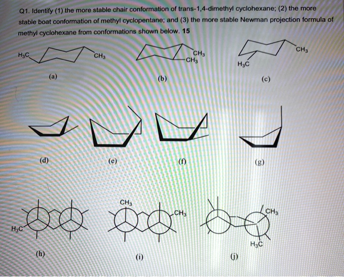1 4 Dimethylcyclohexane Boat Conformation