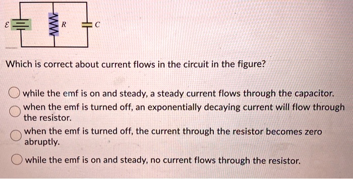 VIDEO solution: Which is correct about current flows in the circuit in the figure? While the emf ...