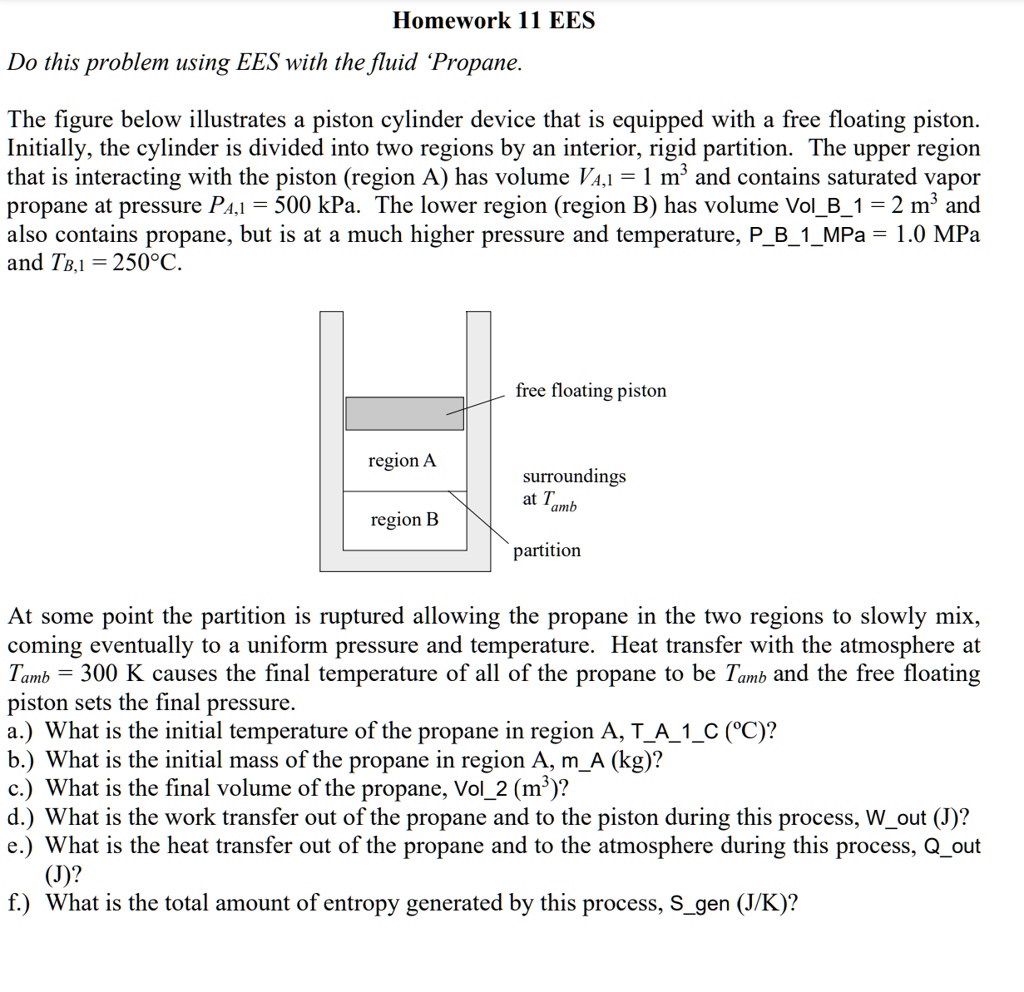 homework 11 ees do this problem using ees with the fluid propane the ...