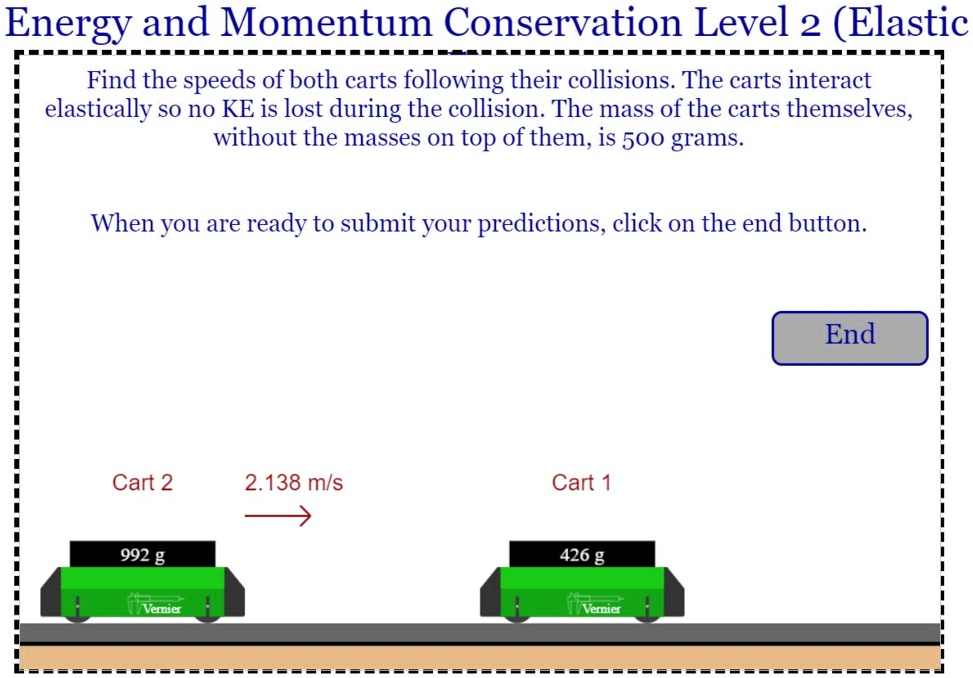 SOLVED: Energy and Momentum Conservation Level 2 (Elastic Find the ...