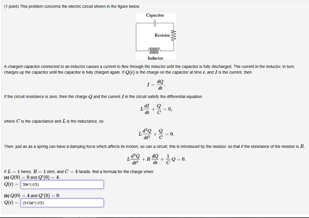 SOLVED: This problem concerns the electric circuit shown in the figure ...