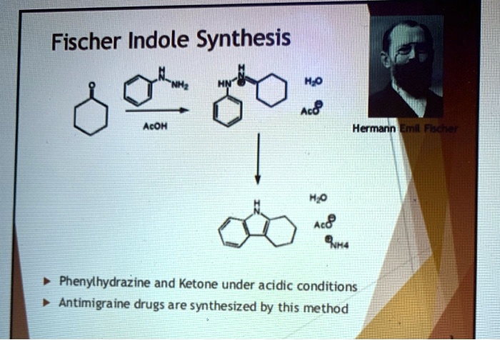 fischer indole synthesis kp acoh hermann fra ho acd phenylhydrazine and ketone under acidic ...