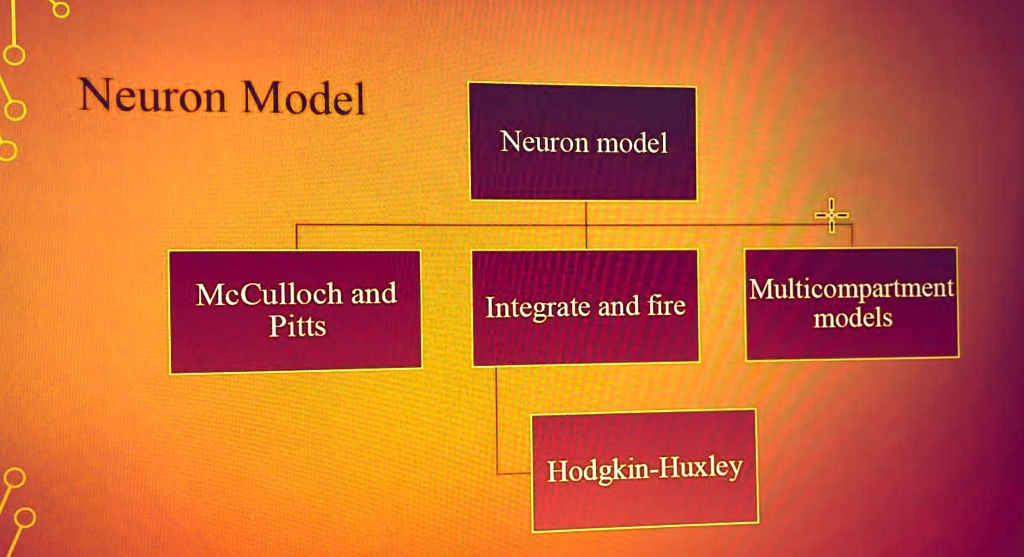 Neuron Model Neuron model McCulloch and Pitts Integrate and fire ...