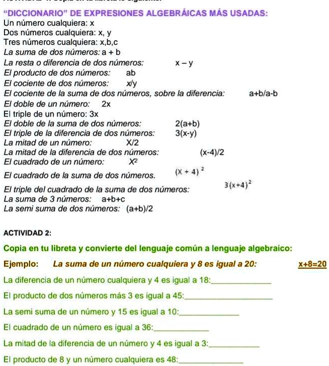 me podrian decir como los hago o como los resuelvo diccionario de ...