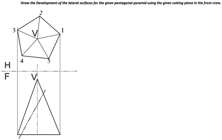 [GET ANSWER] Draw the Development of the lateral surfaces for the given ...