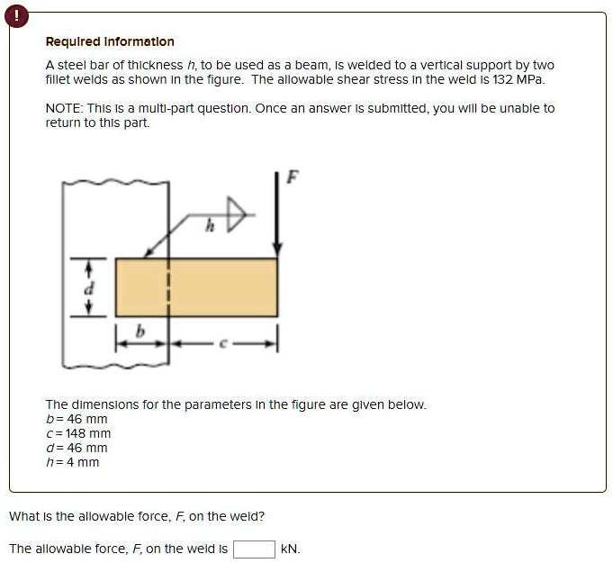 requlredinformation a steel bar of thickness hto be used as a beamis ...