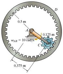 part a if the ring gear d rotates counterclockwise with an angular ...