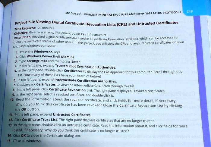 module 7 public key infrastructure and cryptographic protocols project 7 3 viewing digital ...