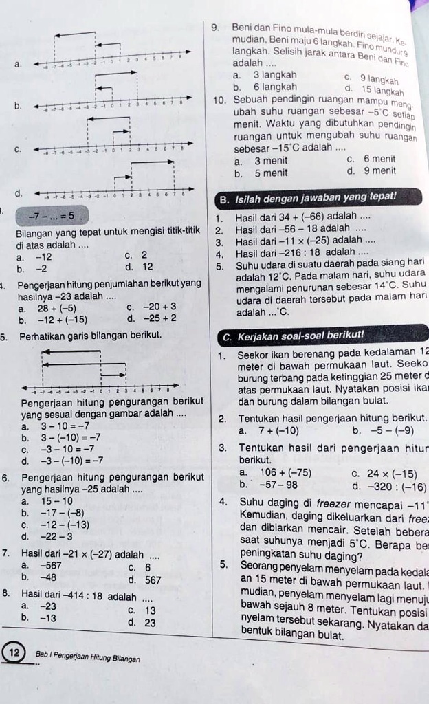 SOLVED: jawab ya,tolong jangan asal ya Beni dan Fino mula-mula berdiri ...