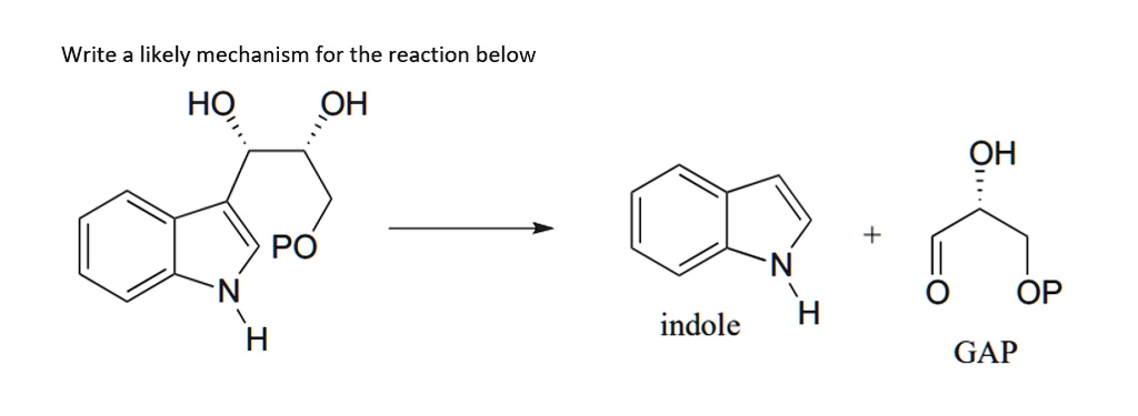 SOLVED: Write a likely mechanism for the reaction below HO OH OH PO N H ...