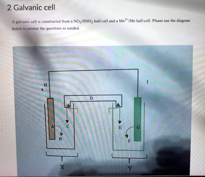 2 Galvanic cell A galvanic cell is constructed from a NO2/HNO2 half ...