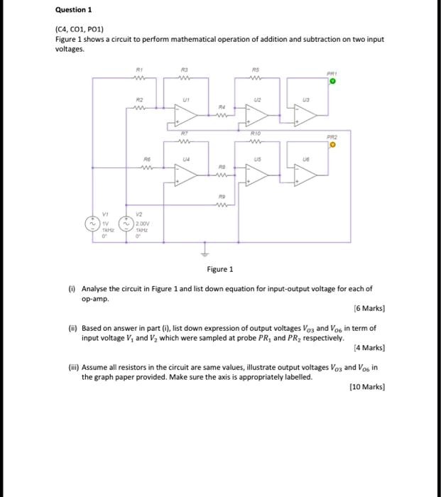 SOLVED: (C4, CO1, PoI) Figure shows Orcuite performing mathematical ...