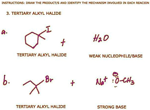 INSTRUCTIONS: DRAW THE PRODUCT/S AND IDENTIFY THE MECHANISM INVOLVED IN ...