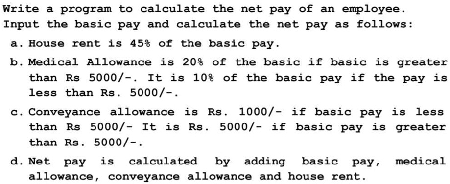 SOLVED: Please Solve ASAP. (CODE)C++ Write program to calculate the net ...