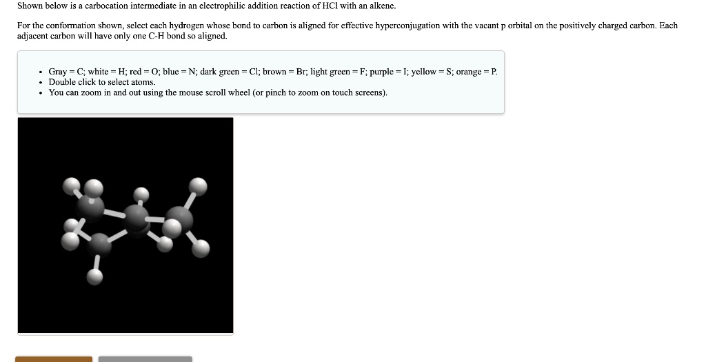 SOLVED: Shown below carbocation intermediate ectrophilic addition ... SOLVED: Shown below carbocation intermediate ectrophilic addition ...