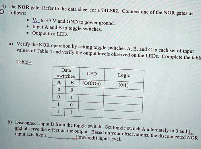 multisim the nor gate refer to the data sheet for follows 74lso2 ...