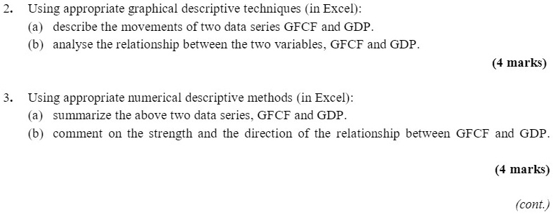 SOLVED: Using appropriate graphical descriptive techniques (in Excel ... SOLVED: Using appropriate graphical descriptive techniques (in Excel ...