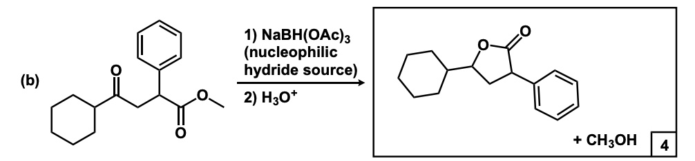 SOLVED: NaBH4 (nucleophilic hydride source) + H2O CH3OH