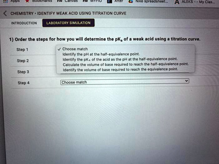 dond niko spreadsheet aleks my clas chemistry identify weak acid using titration curve ...