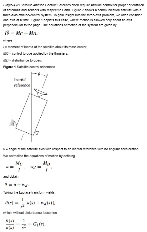 Solved Given System Conduct The Following Control Procedures Using Matlab Simulink 1 Problem