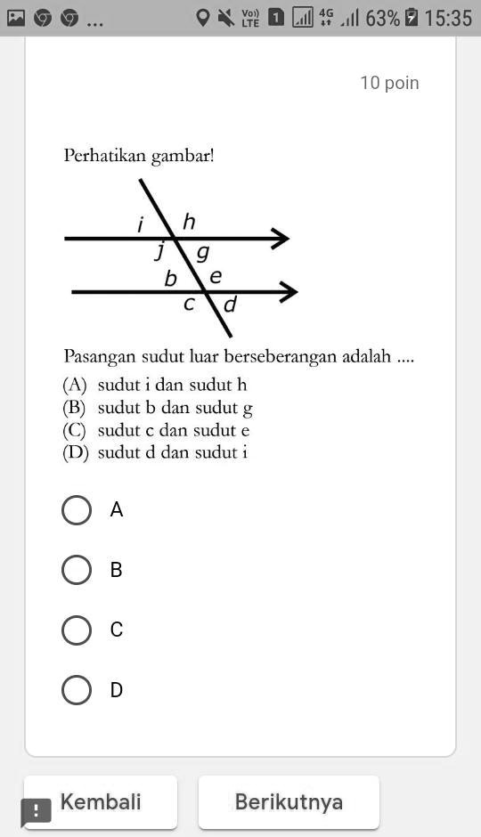 SOLVED: Mohon di bantu ya pliss Vol LTE AIl 63% 15.35 10 poin ... SOLVED: Mohon di bantu ya pliss Vol LTE AIl 63% 15.35 10 poin ...
