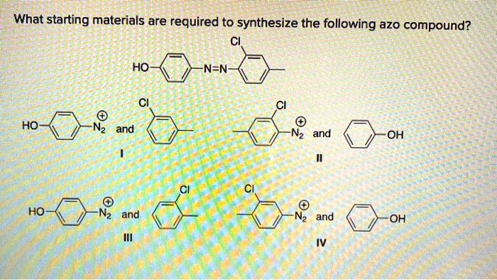 SOLVED: What starting materials are required to synthesize the ...