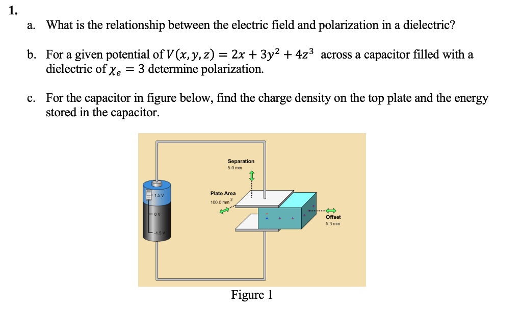 SOLVED: 1. a. What is the relationship between the electric field and ...
