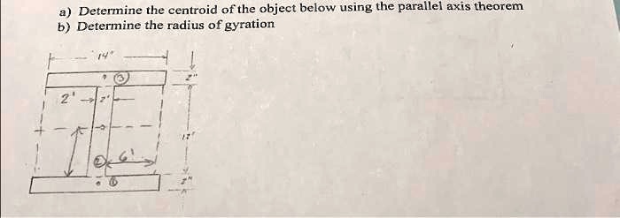 SOLVED: a) Determine the centroid of the object below using the ...