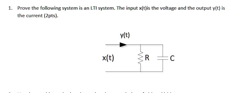 SOLVED: Prove by hand using the LTI system: 1. Prove the following system is an LTI system. The ...