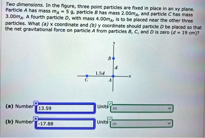 SOLVED:ParcidienensionsaIn the figure, three point particles are fixed in place in an XY plane ...
