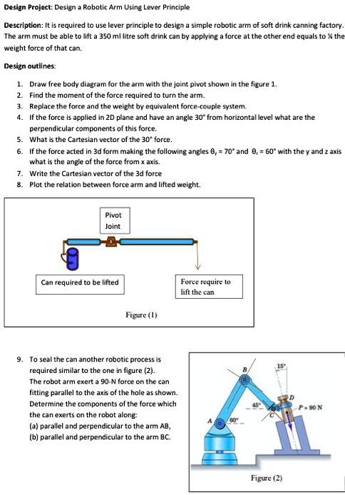 Design Project: Design a Robotic Arm Using Lever Principle Description ...