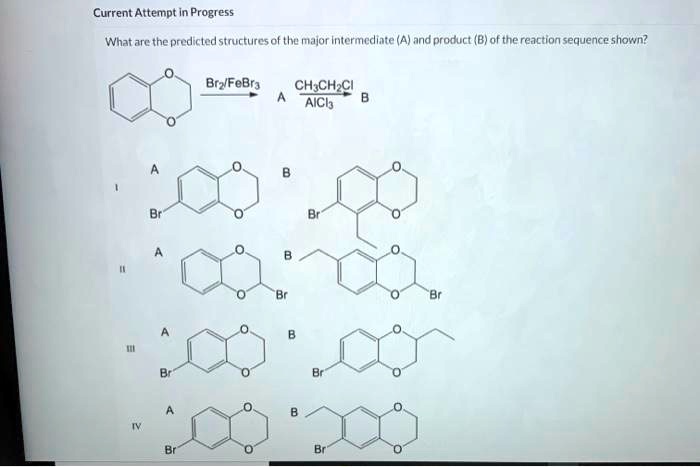 SOLVED: What are the predicted structures of the major intermediate and ...