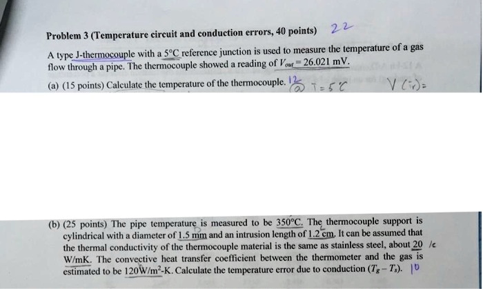 SOLVED: A type J-thermocouple with a 5Â°C reference junction is used to ...