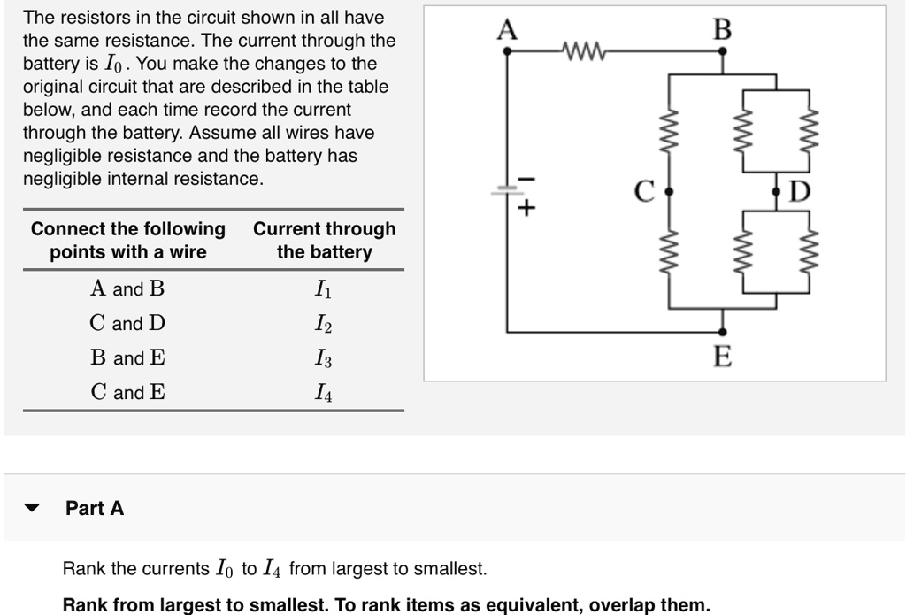 SOLVED: The resistors in the circuit shown in all have the same ...