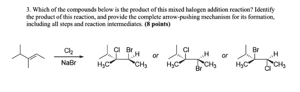 SOLVED: Which of the compounds below is the product of this mixed ...