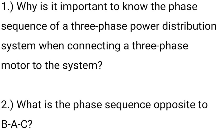 SOLVED: pls show neat and whole solution. I .) Why is it important to ...