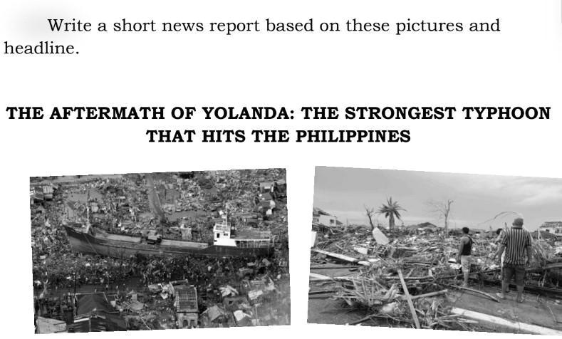 [GET ANSWER] please help need ko na po ngayon write a short news report ...