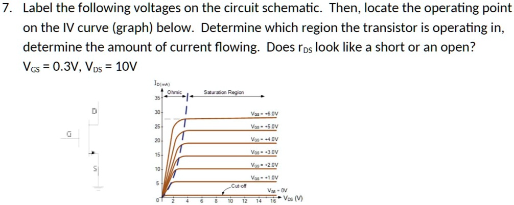 7. Label the following voltages on the circuit schematic. Then, locate ...