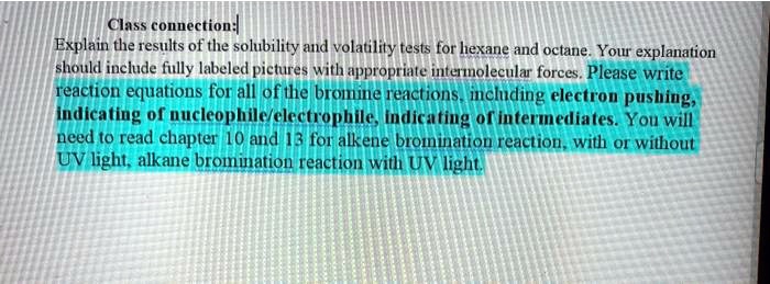 SOLVED: Text: Class Connection Explain the results of the solubility ...