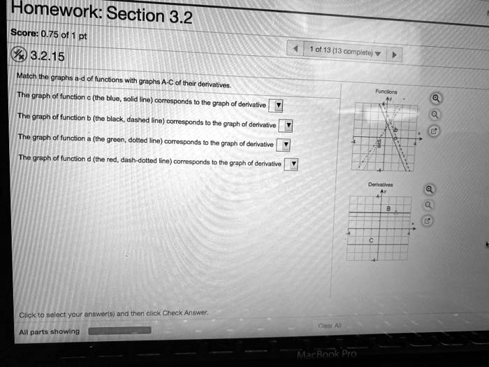 SOLVED: Homework: Section 3.2 Score: 0.75 of 3.2.15 Malch graphs ...